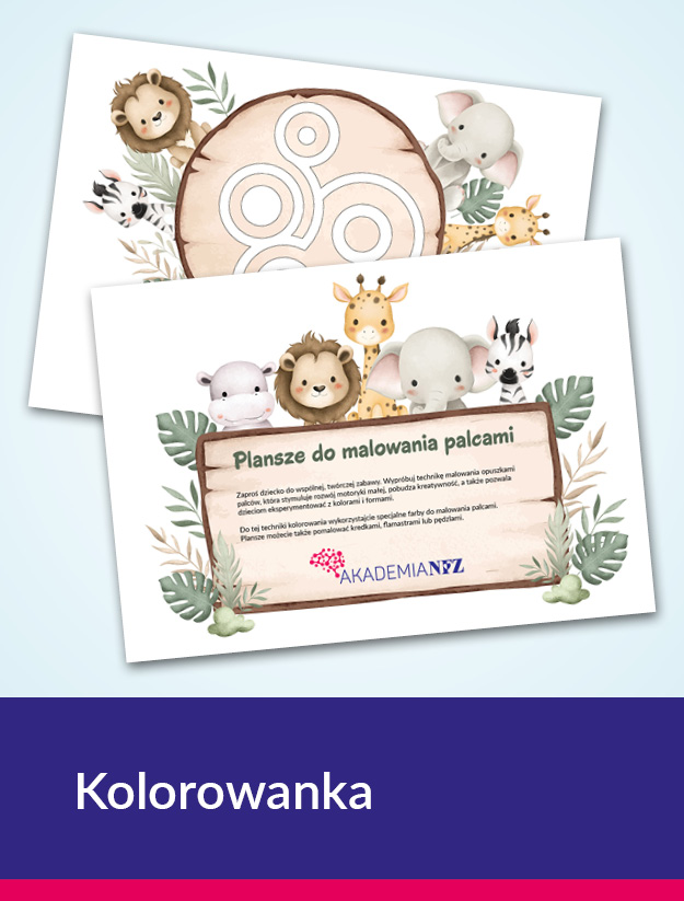 Pokoloruj planszę palcami - Akademia NFZ